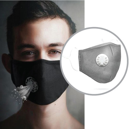 Face Mask© 2pc Set Anti-Pollution Activated Carbon Face Mask with Brea ...